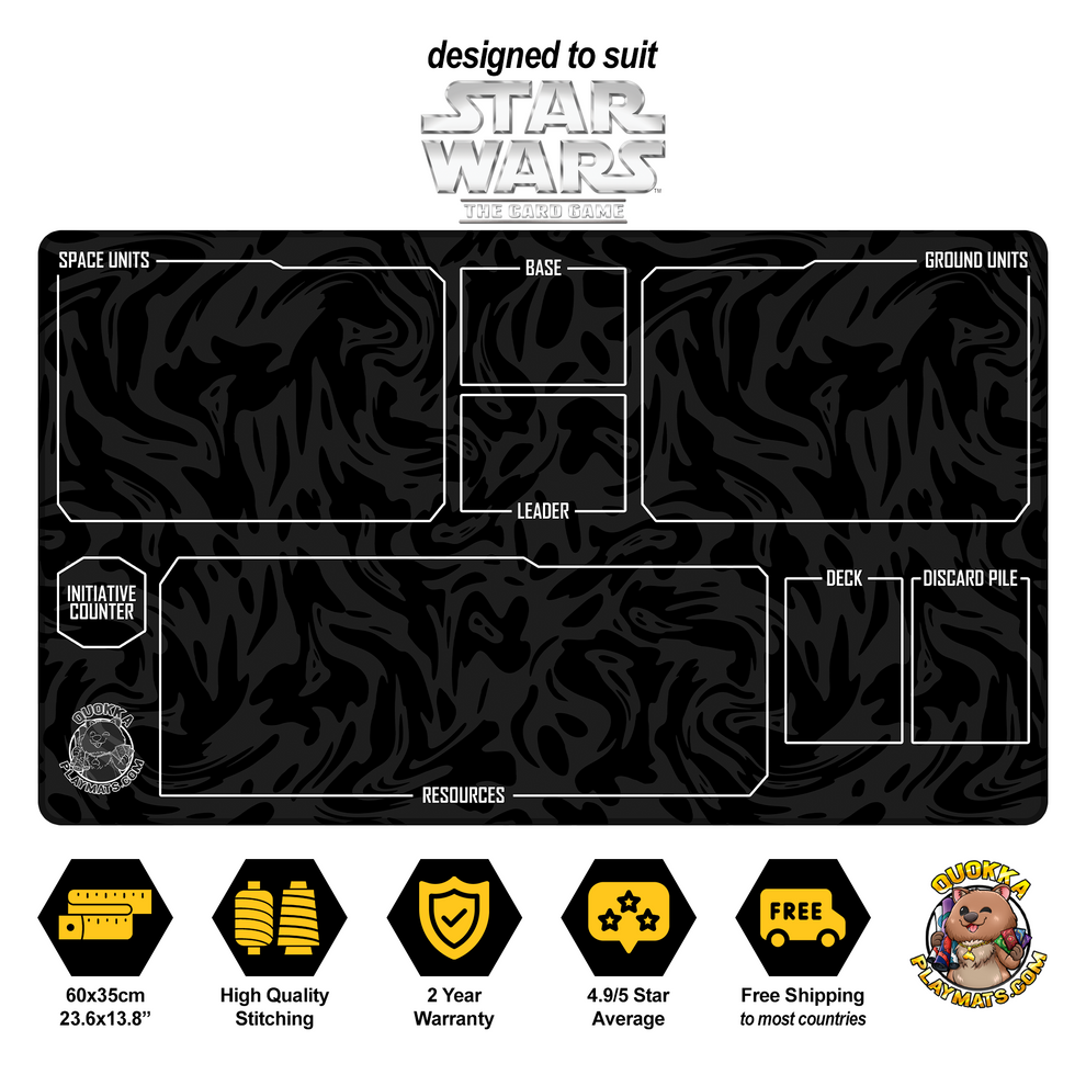 Black Swirl Design - Star Wars: Unlimited Quokka TCG Playmat