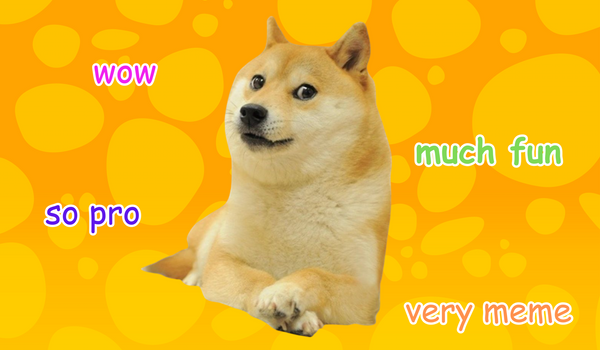 Doge Meme Deskmat Playmat Mousepad