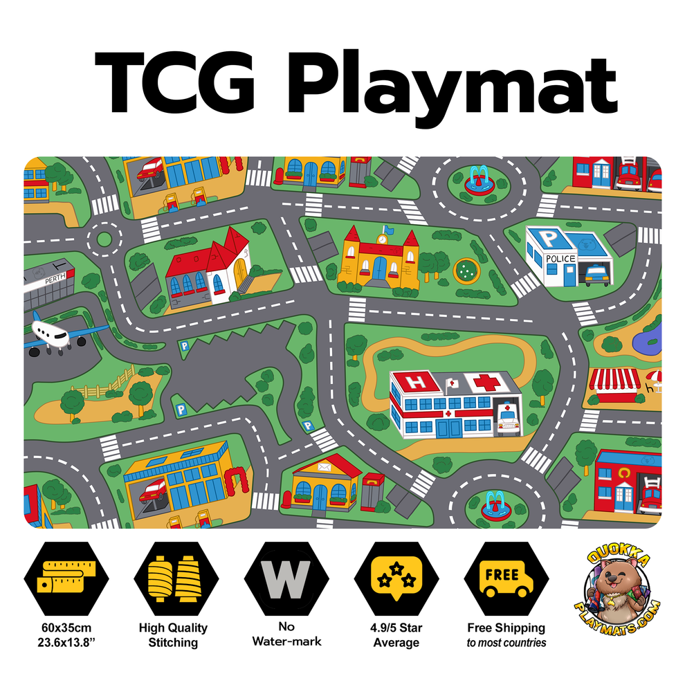Kids Car Town - meme TCG Playmat