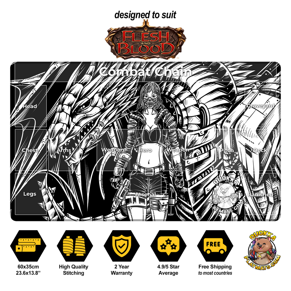 Mecha Dragon Design - Flesh & Blood Quokka TCG Playmat